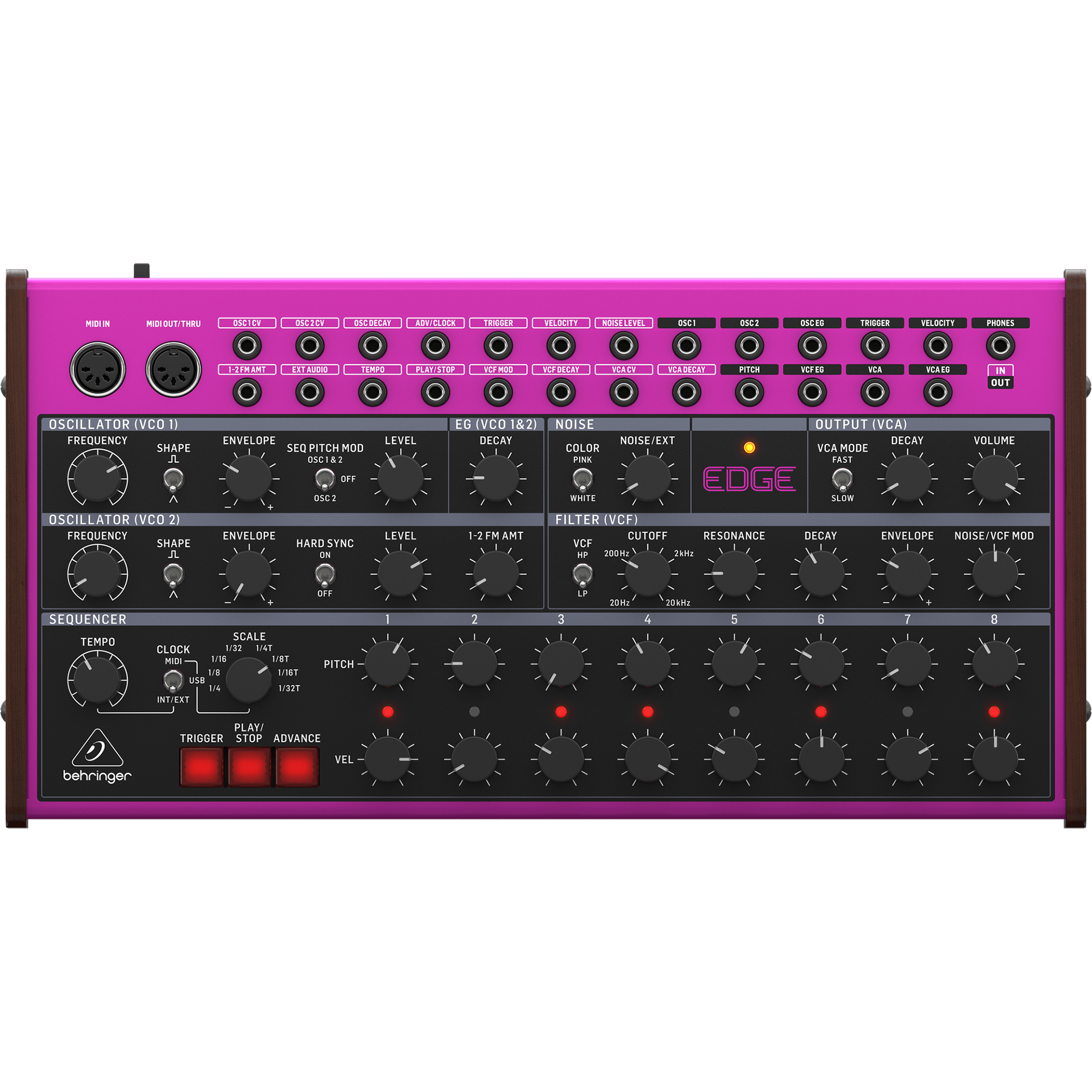 Behringer Edge Semi-Modular Analog Percussion Synthesizer (0718-ABM86 ...