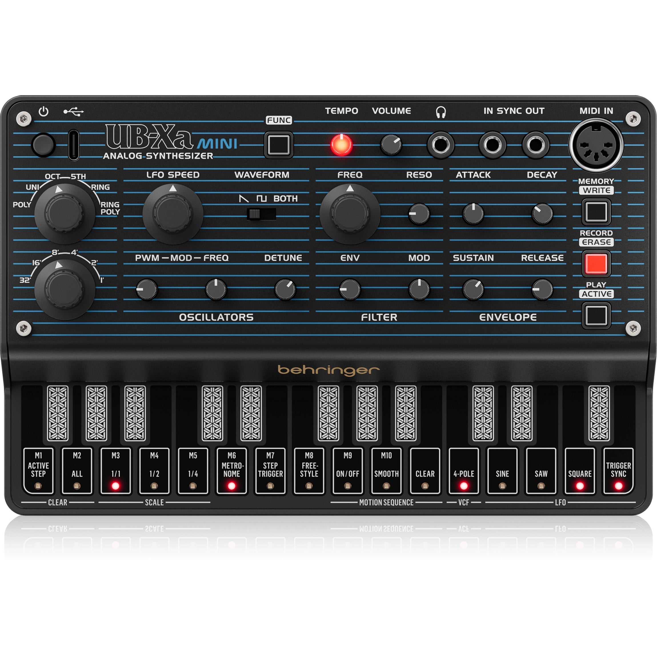 Behringer UB-Xa MINI Analog Polyphonic Synthesizer (0722-AAZ86-001 ...