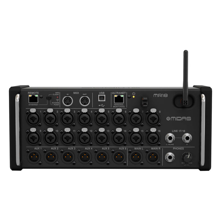 Midas MR18 18-Input Digital Mixer for iPad/Android Tablets (000-C8H02 ...